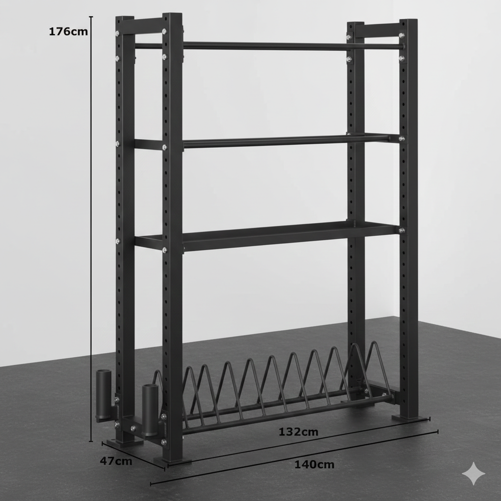 Gymless Single Bay Gym Storage System | Gymless